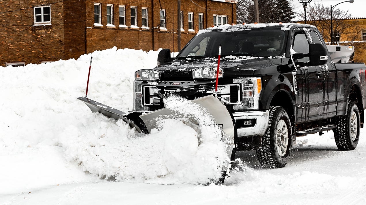 Get Ahead of The Storm With Western's Reliable Snow Plows & Salt Spreaders.