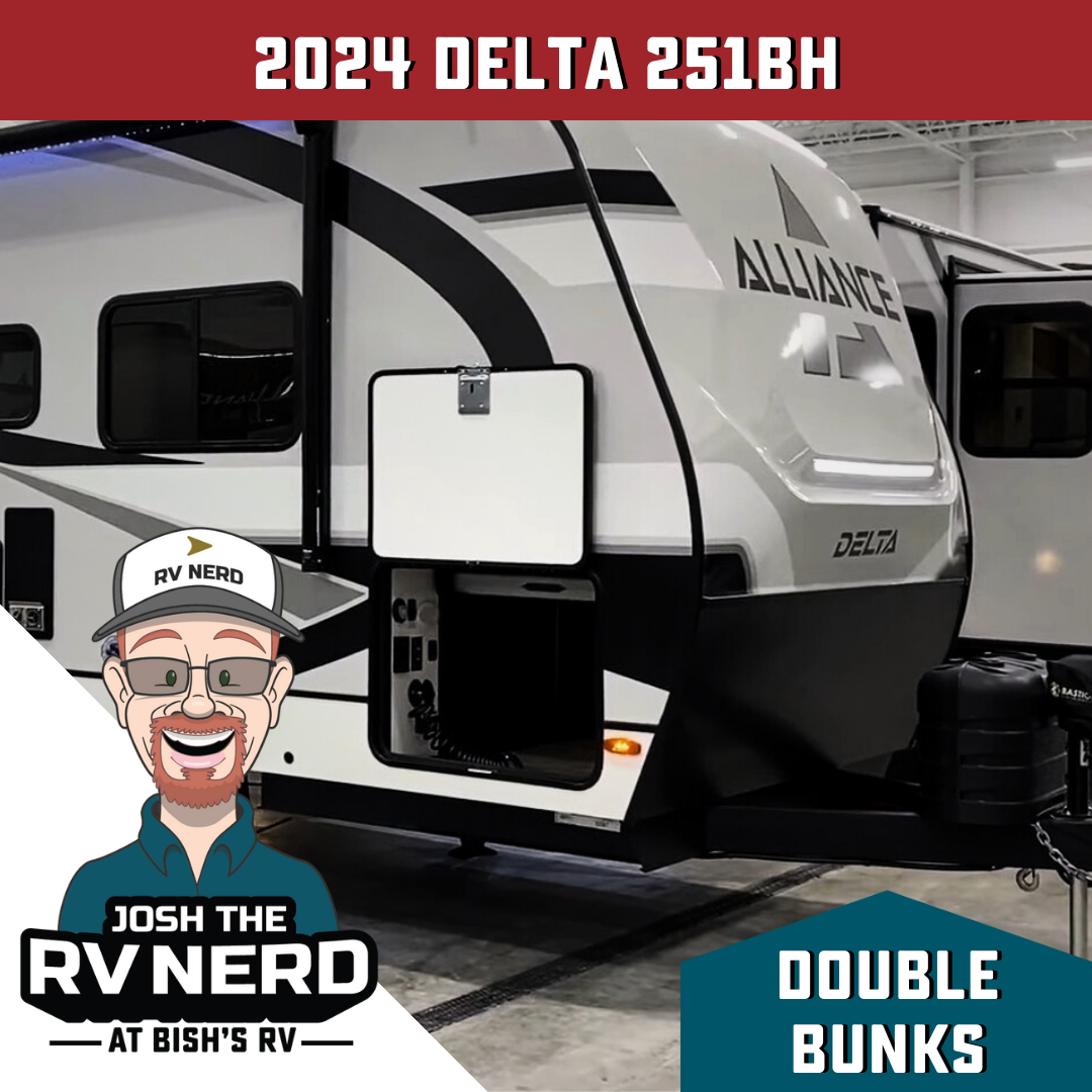 Under 30ft with Dual Air AND True Queen Bed!! 2024 Delta 251BH Travel ...