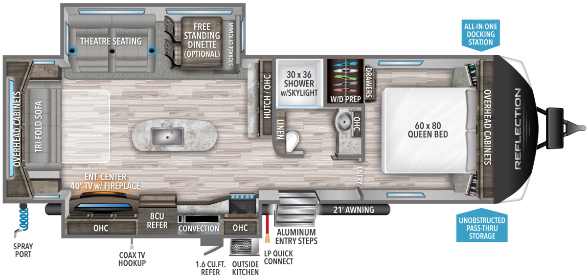 Reflection Travel Trailer Floorplans - Happy Daze RVs Blog