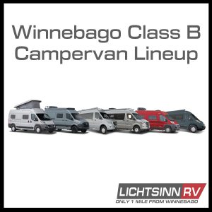 Winnebago Class B CamperVan Lineup