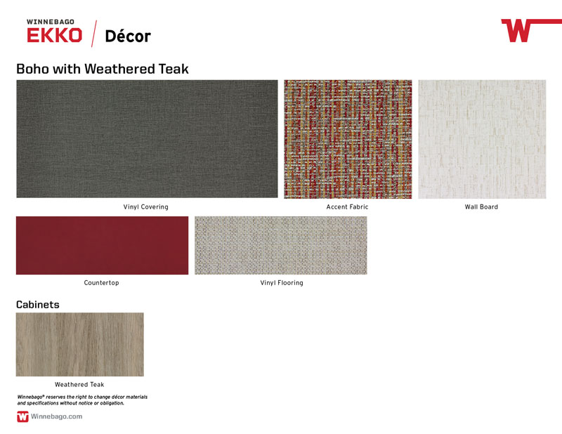 Winnebago EKKO color schemes revealed - Lichtsinn RV Blog