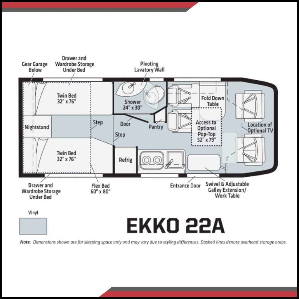 Winnebago Ekko Floorplans Archives - Lichtsinn RV Blog