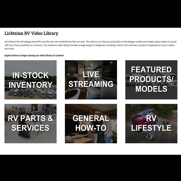 Experience the Best - Lichtsinn RV Video Library
