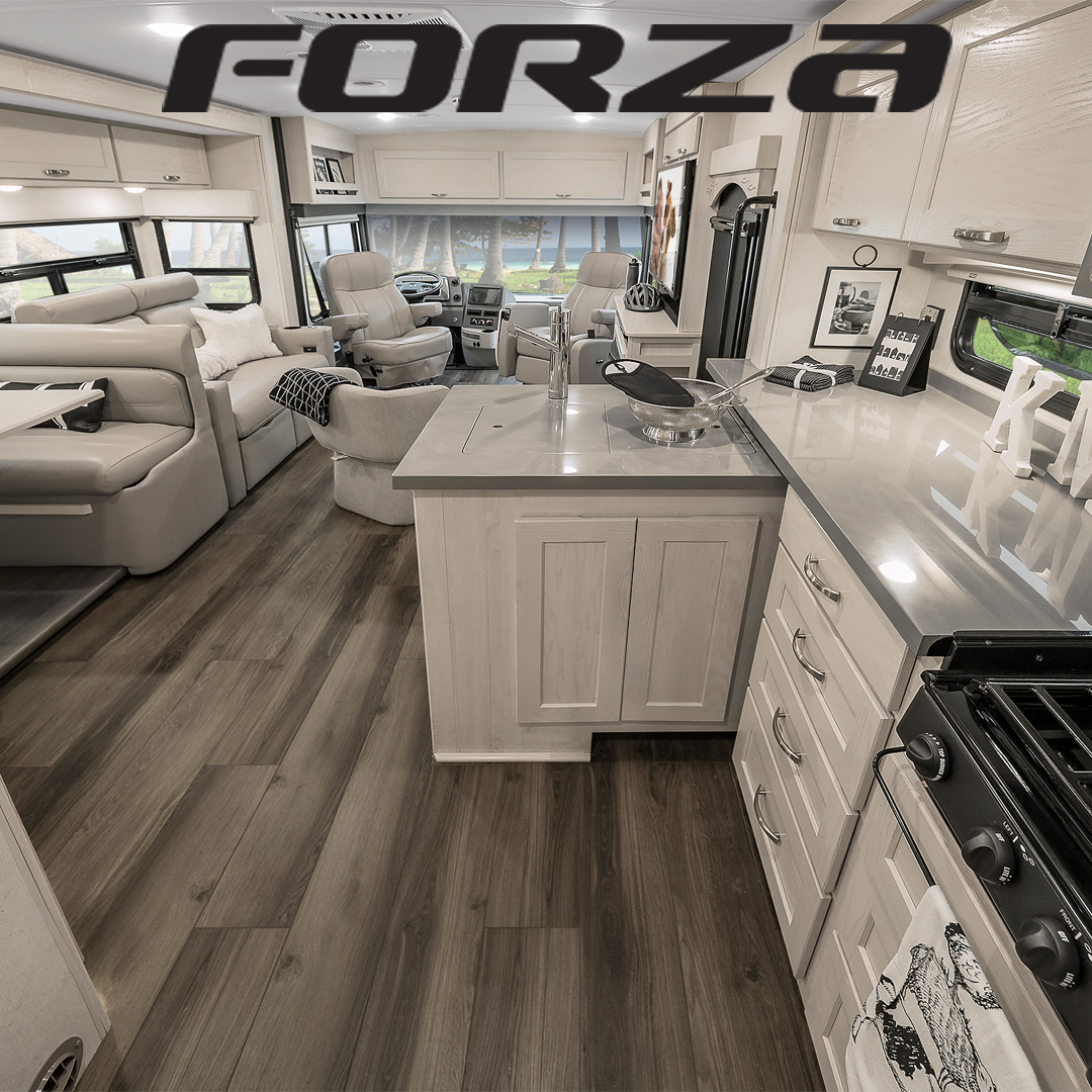The Winnebago Forza Interior and Exterior Color Options