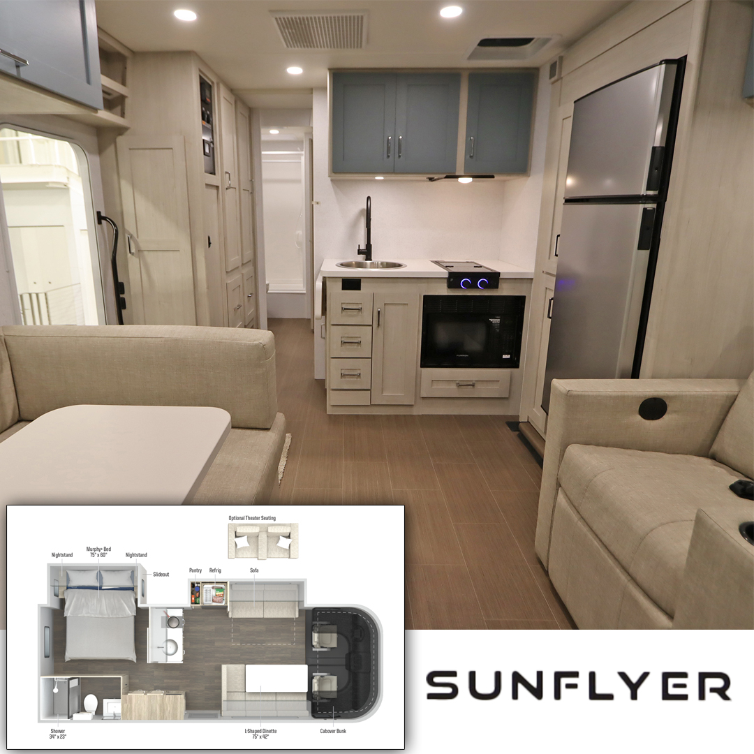 Winnebago Sunflyer 26FE Floorplan Overview