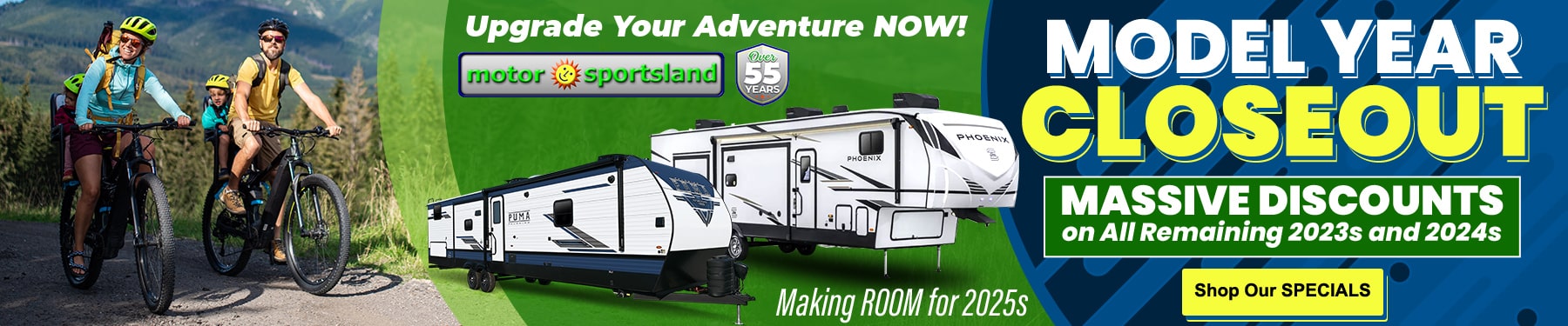 Save Thousands During Our Model Year Closeout Sale!