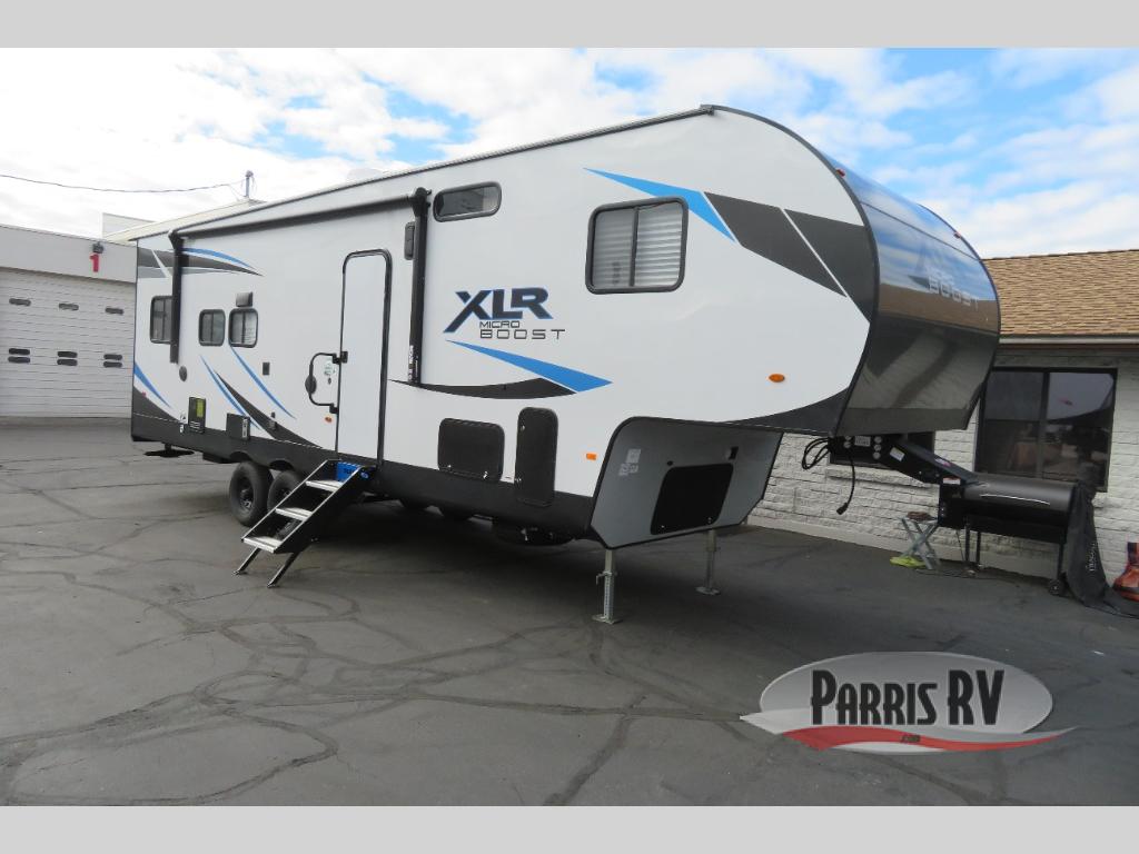 Forest River XLR Micro Boost Toy Hauler Fifth Wheel Review: 2 Adventure ...