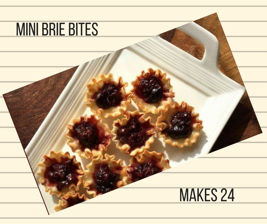 Mini Brie Bites - Easy and Yummy