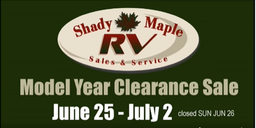 2022 Model Year-End Clearance Sale!! - Shady Maple RV blog