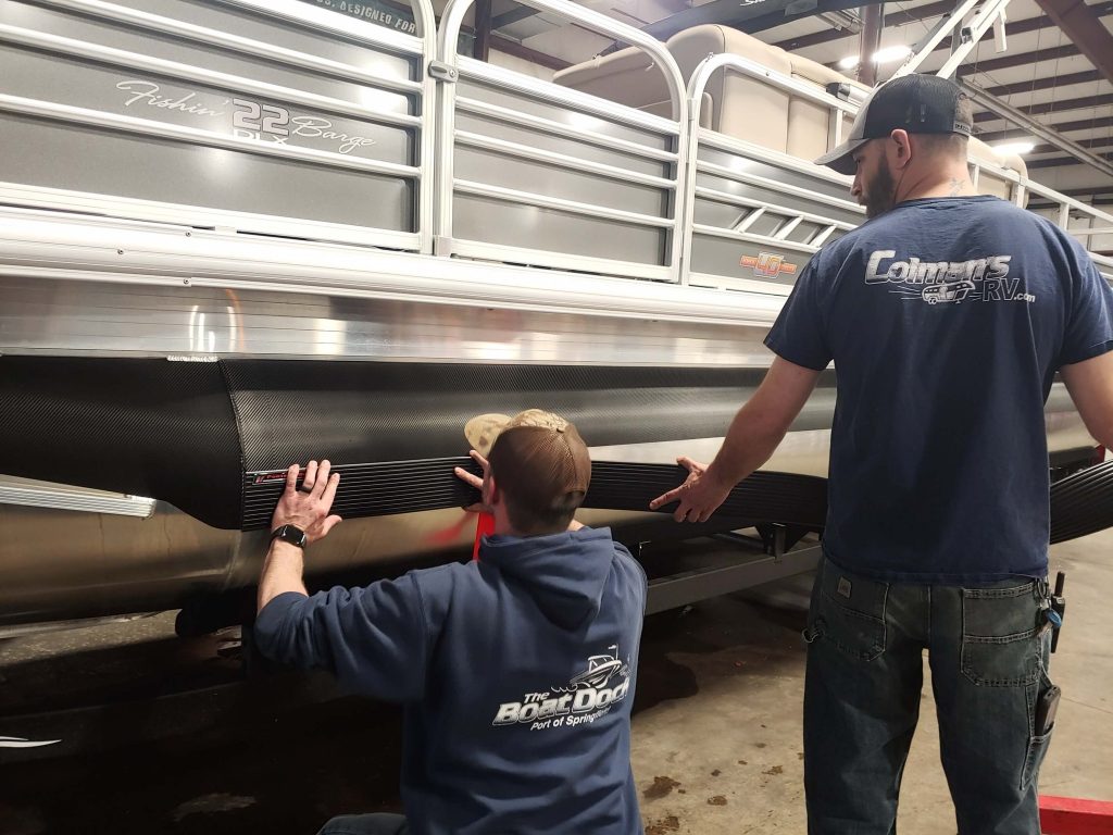 VANTAGE Pontoon Wrap & Guard – The Boat Dock Blog