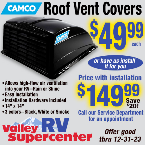 RV Vent cover is a must have! - Valley RV Supercenter