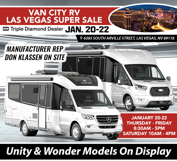 RV Sale: Las Vegas Show Jan. 20th-22nd - Van City RV Blog